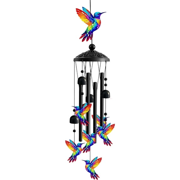 Birthday Memorial Gift Vintage Colorful Wind Chime Metal Tubes and ...