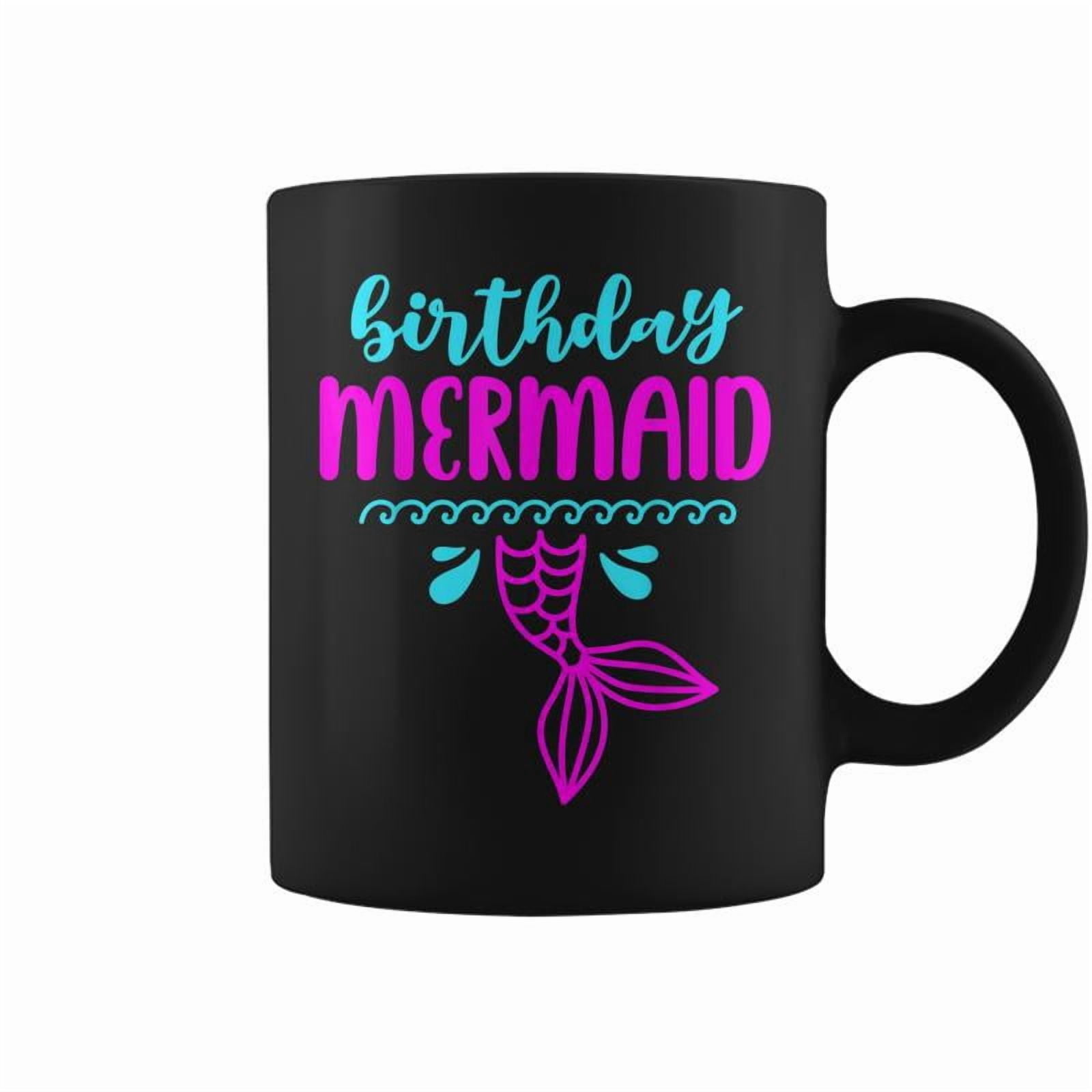 Birthday Mermaid Squad Girls Matching Family Princess Coffee Mugs ...