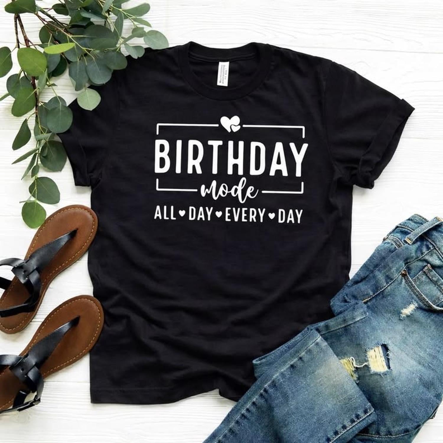 Birthday Mode Shirt, Birthday Gi Ouit, Cute Birthday tee, t1rendy ...