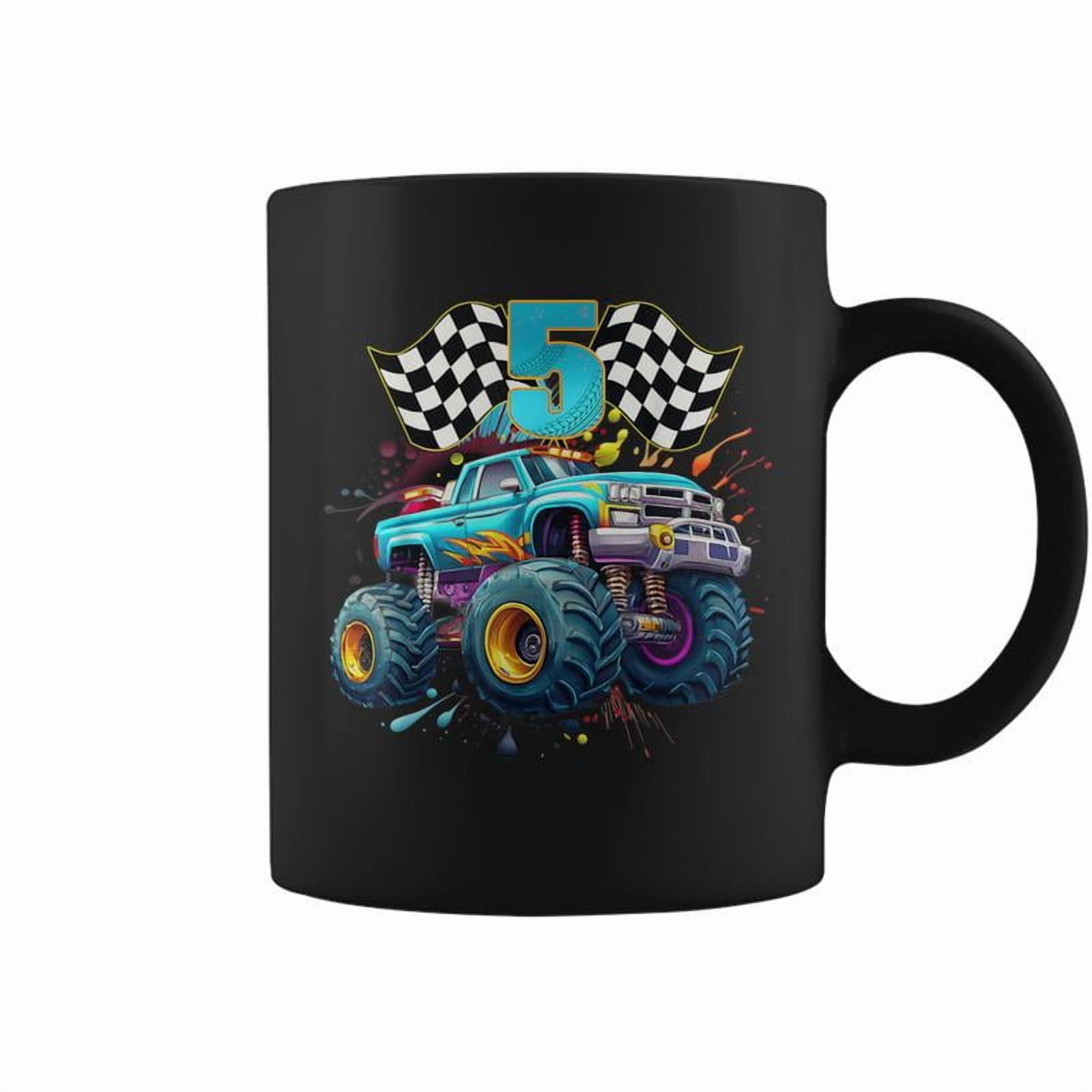 Birthday Monster Truck 5 Year Old Boys 5Th Awesome Party Coffee Mugs ...