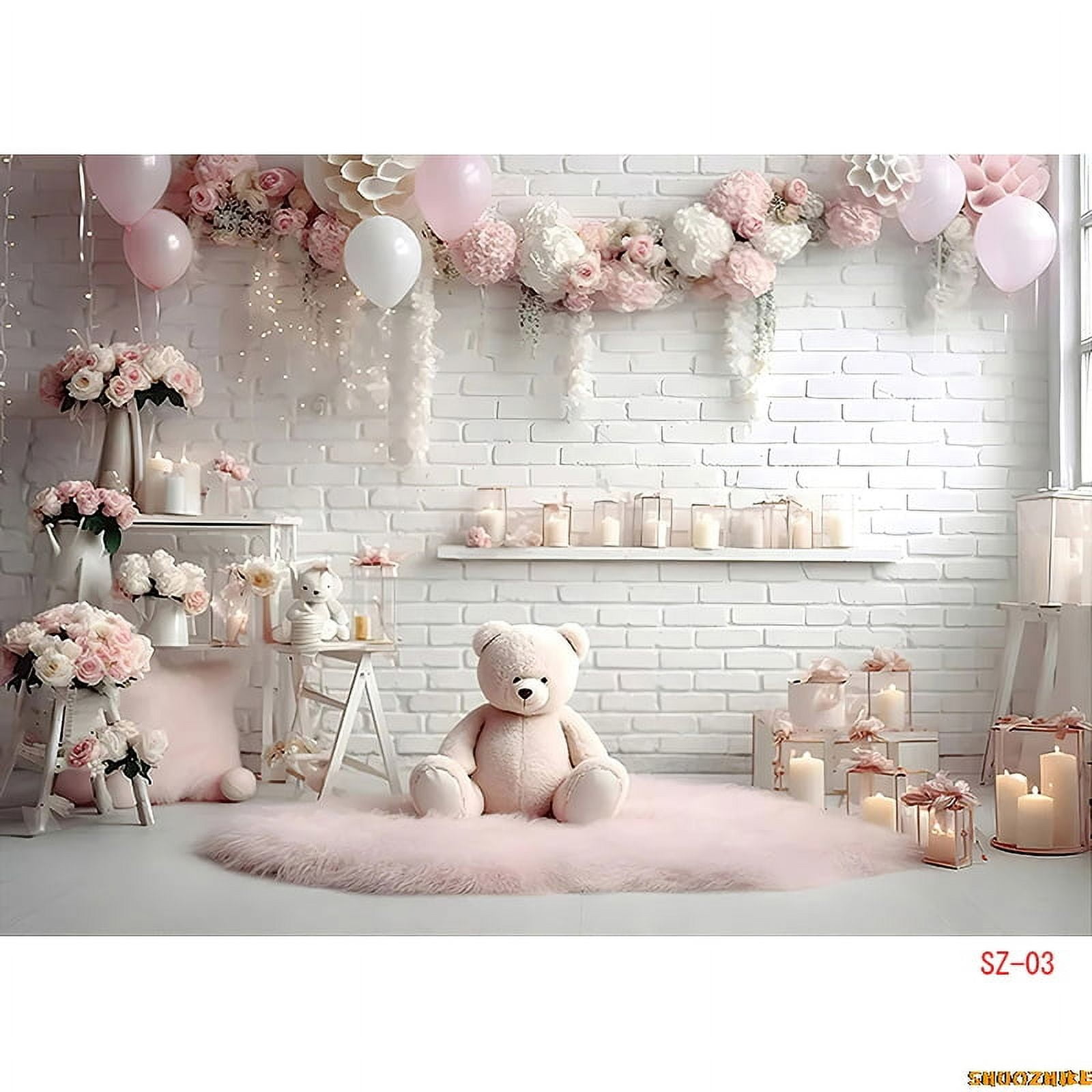 Birthday Newborn Photography Backdrops Prop Air Balloon Portrait Party ...