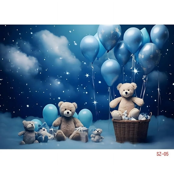 Birthday Newborn Photography Backdrops Prop Air Balloon Portrait Party ...