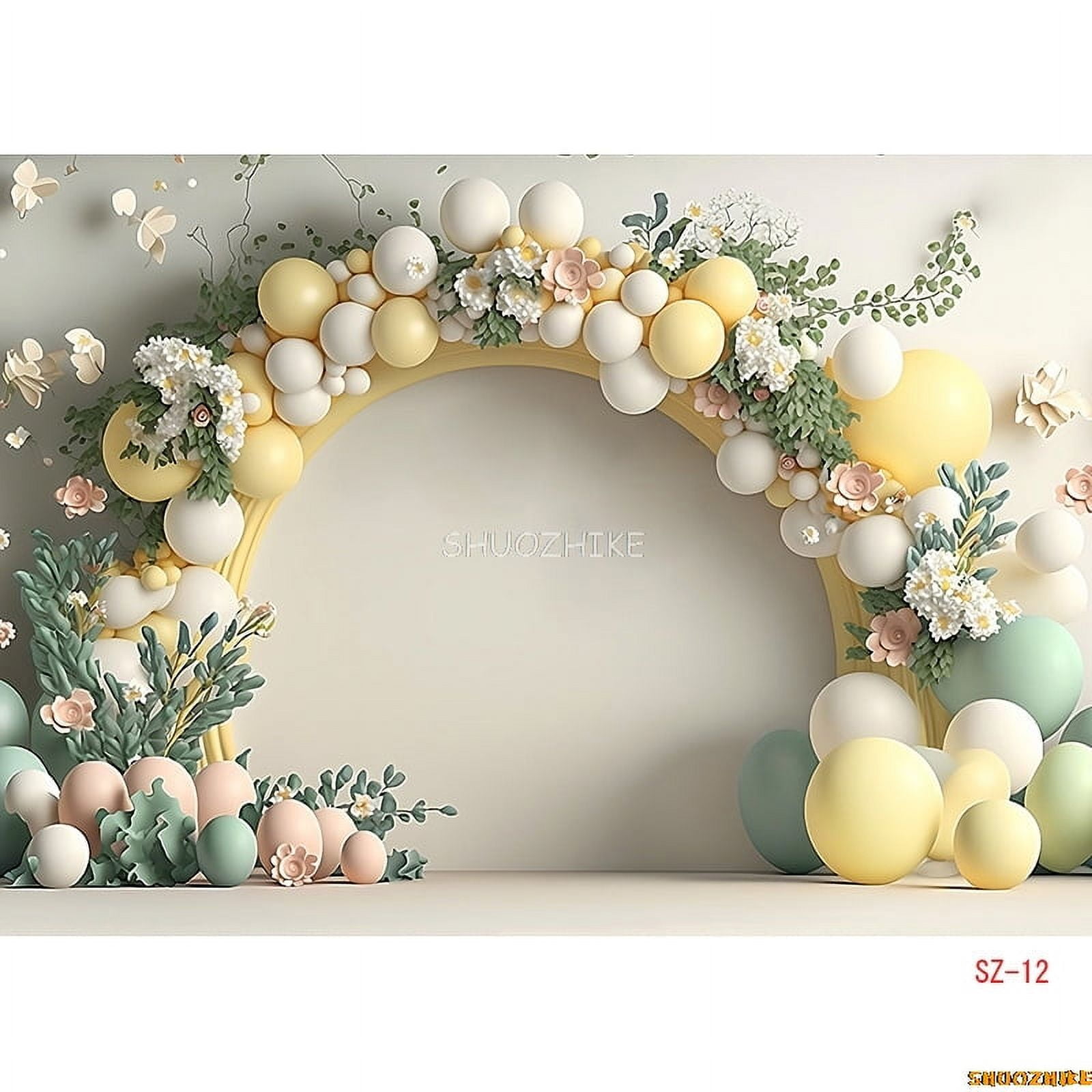 Birthday Newborn Photography Backdrops Prop Air Balloon Portrait Party ...