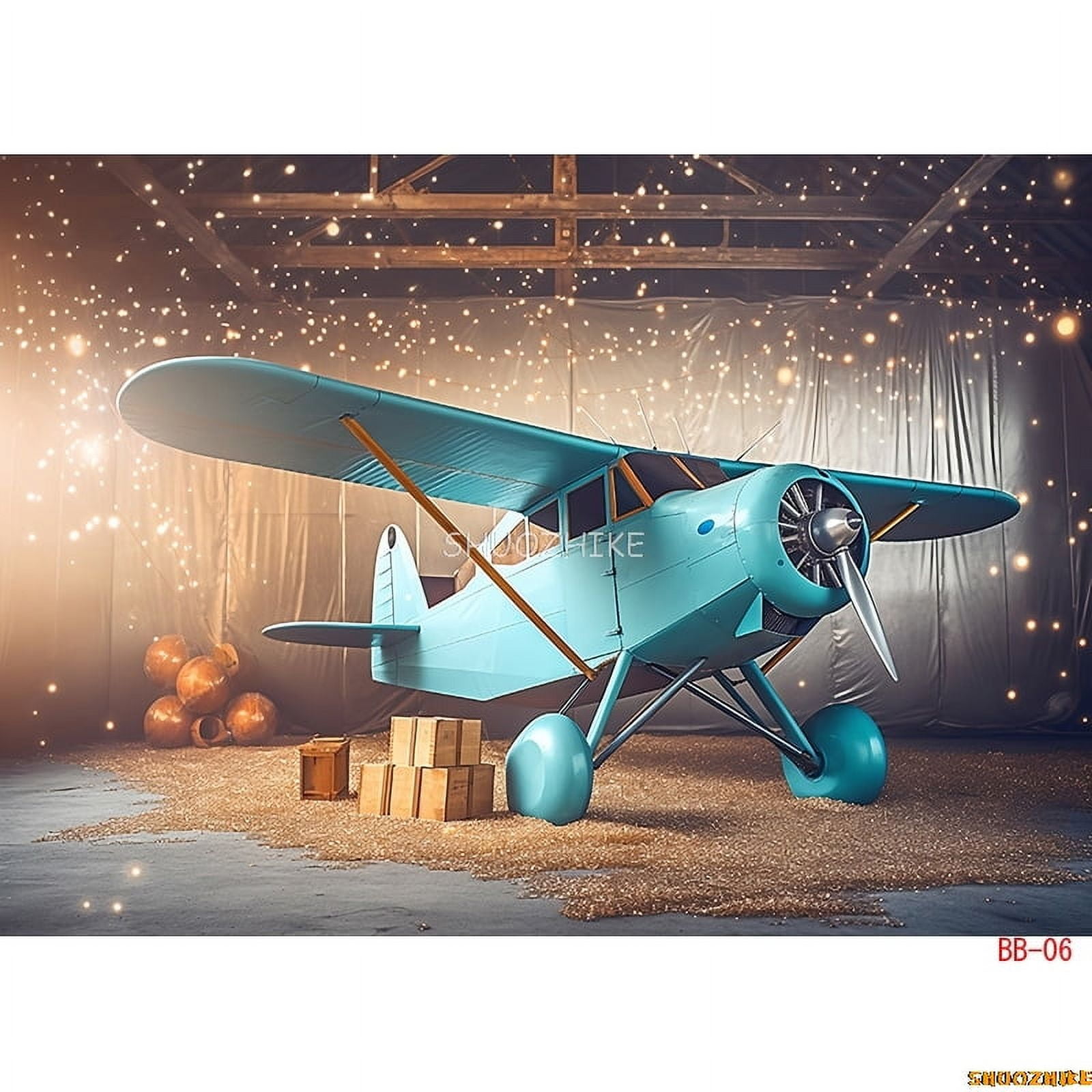 Birthday Newborn Photography Backdrops Prop AirPlane Portrait Party ...