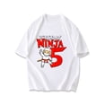Birthday Ninja 5th Anniversary T Shirt Black Cartoon Ninja Character ...