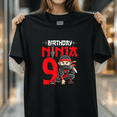Birthday Ninja 9 Year Old Ninja Birthday Party Theme Apparel Unisex T ...