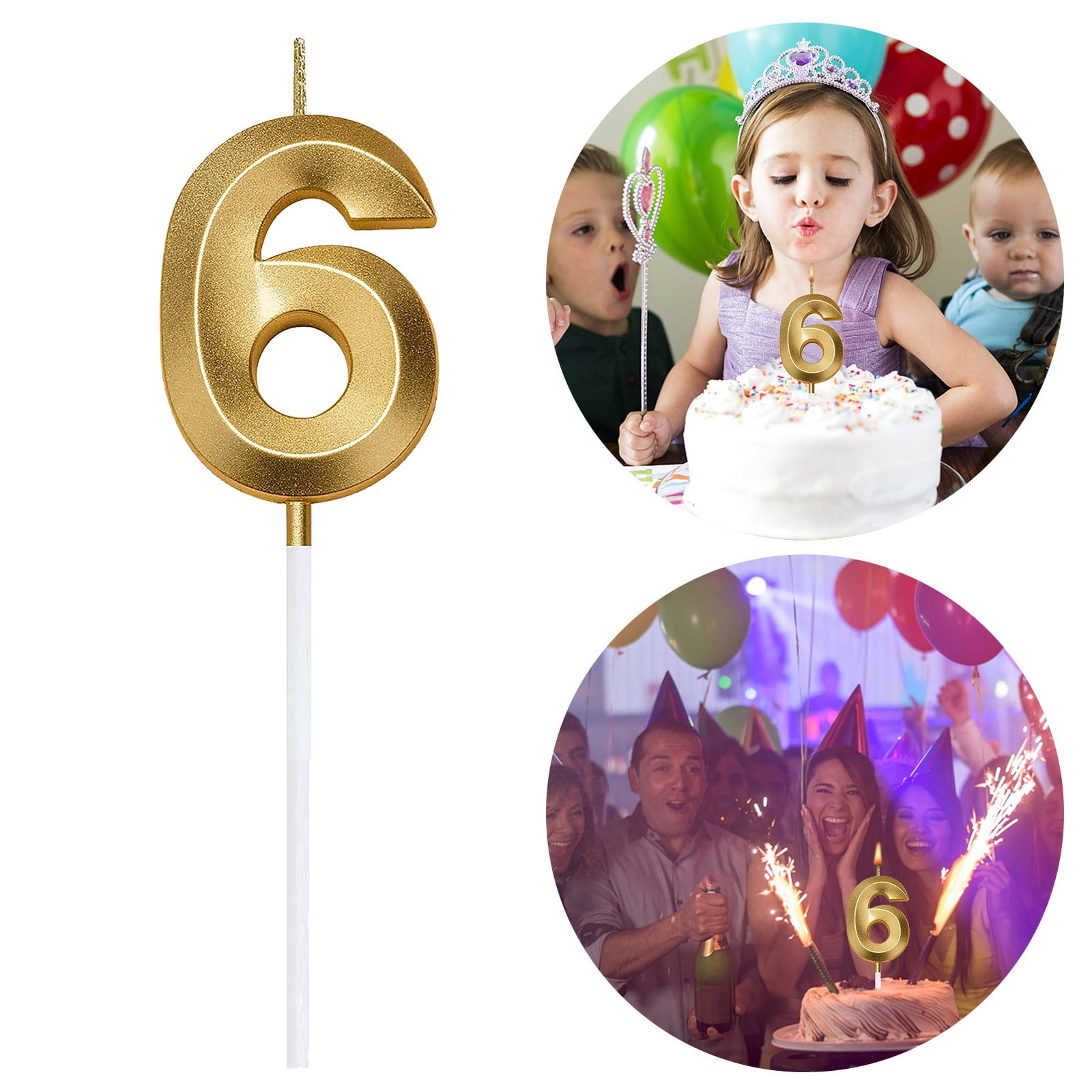 Birthday Number Candle 3D Shape Birthday Candle Decoration Birthday ...