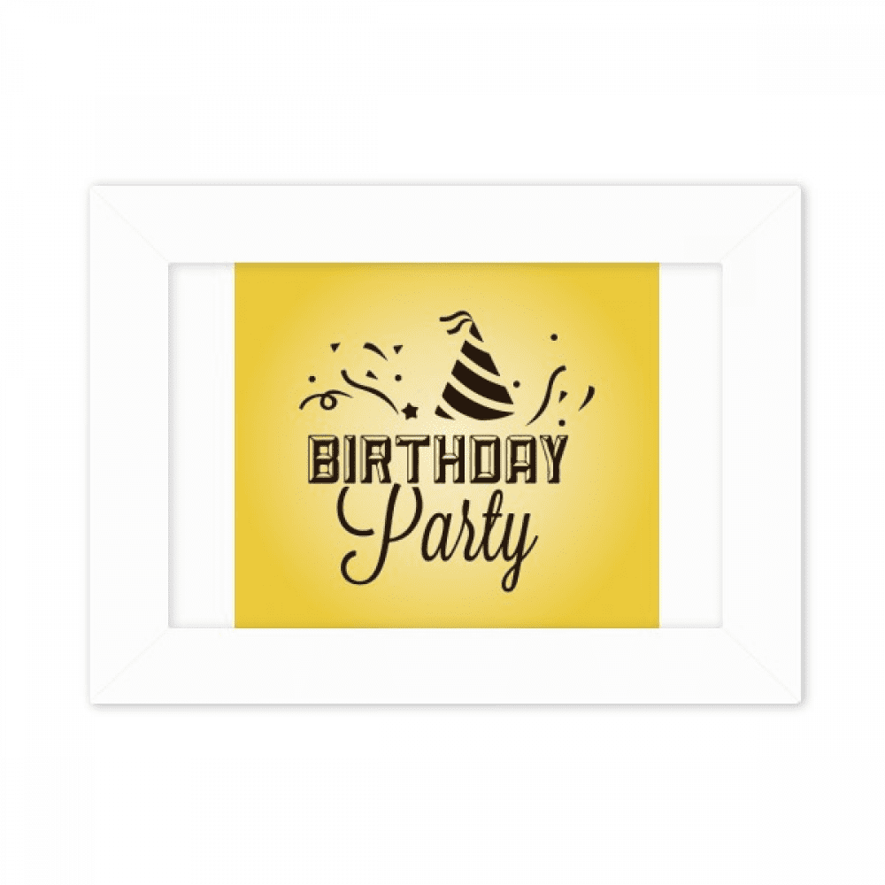 Birthday Outline Felicitations Text Photo Mount Frame Picture Art ...