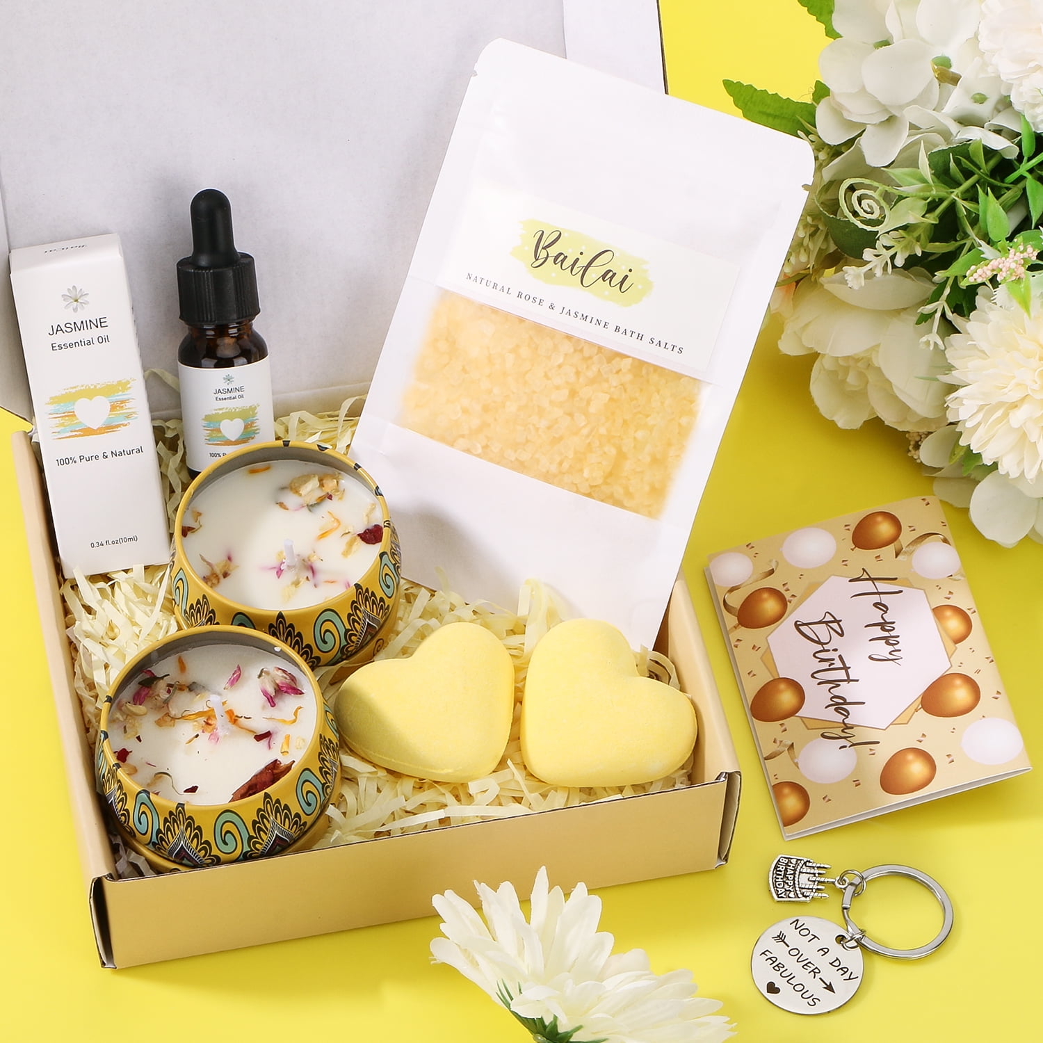 Birthday Pamper Gifts for Women, Unique Relaxation Self Care Package ...