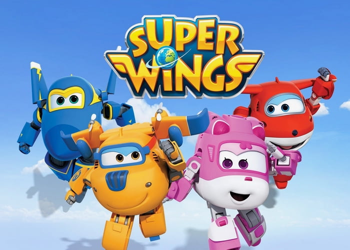 Birthday Party Backdrop Super Wings Theme Banner Shoot Photo ...