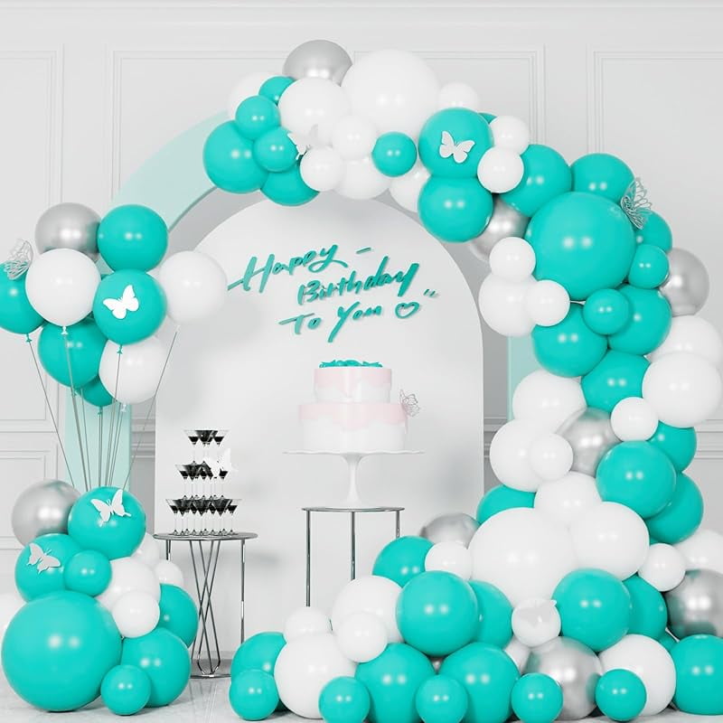 Birthday Party Black Gold Balloon Garland Arch Kit Latex Balloons for ...