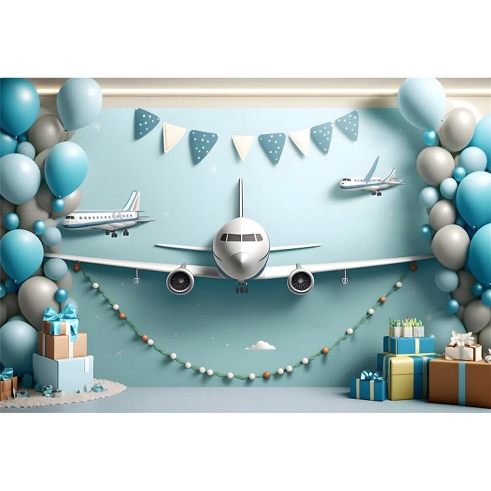 Birthday Party Celebration Backdrop Glitter Balloon Decoration Portrait ...
