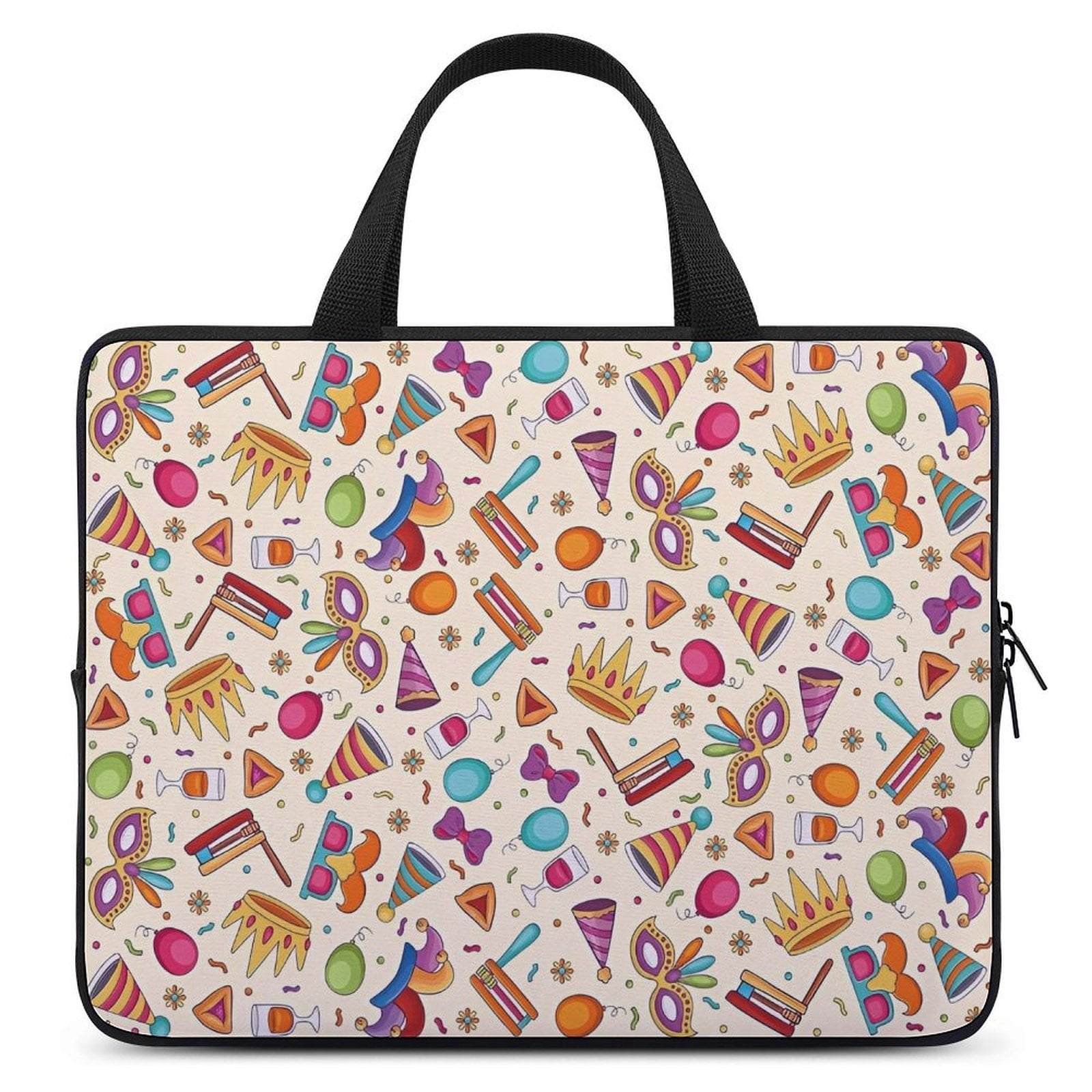 Birthday Party Colorful Doodle Icons Laptop Bag Women Man 10 12 13 15 ...