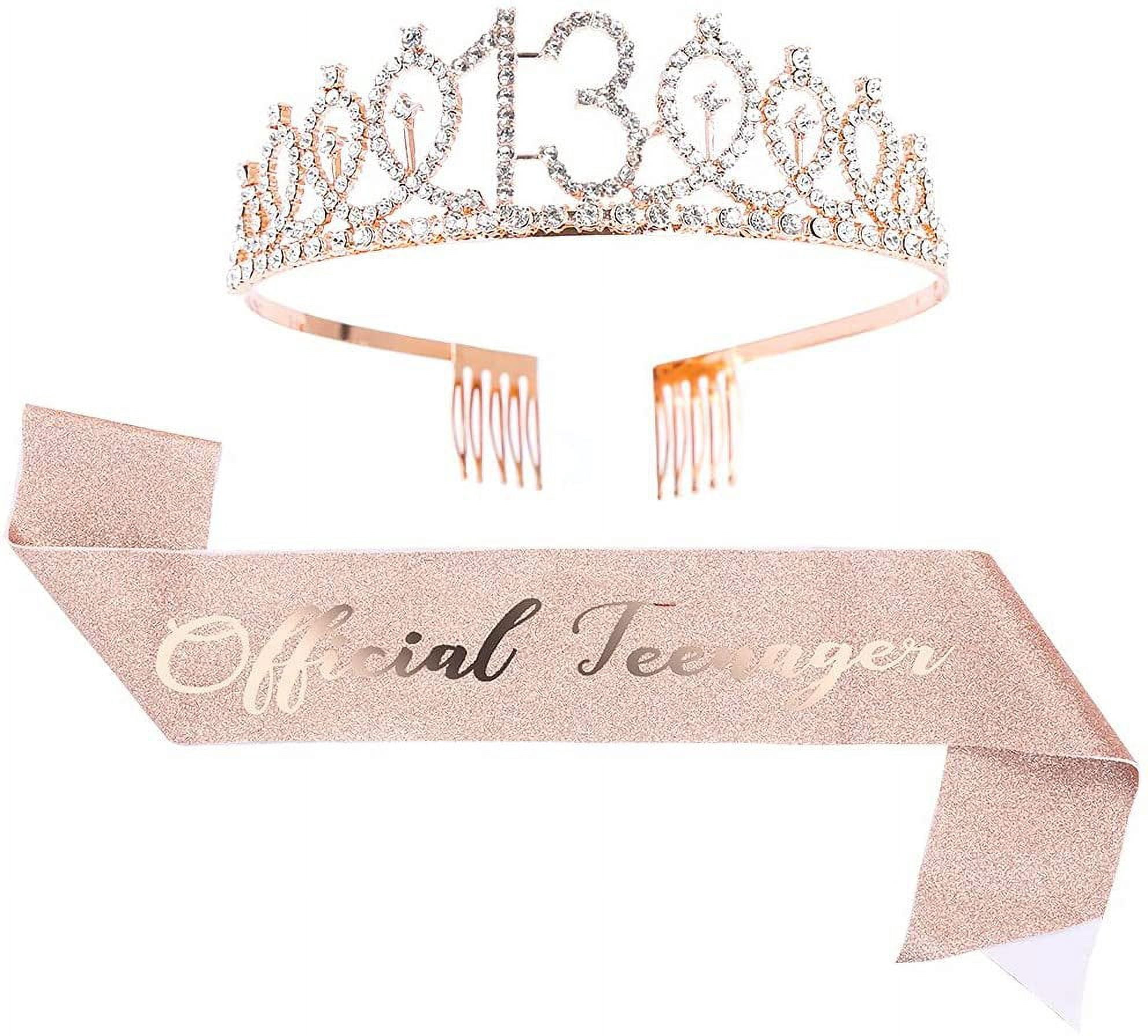 Birthday Party Crown Shoulder Strap Set 10 13 18 21 30 40 50 60 70 80 ...