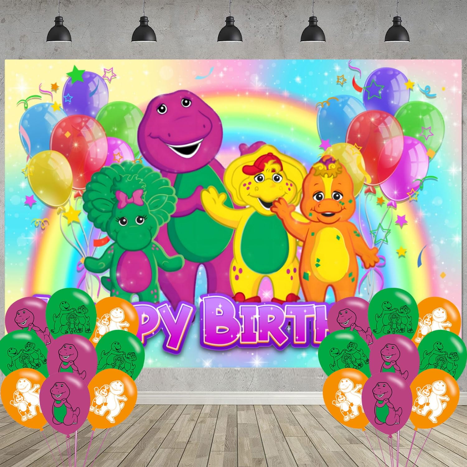 𝓑𝓪𝓻𝓷𝓮𝔂 Birthday Party Decoration,Friends Party Photo Background 5 x 3 ...