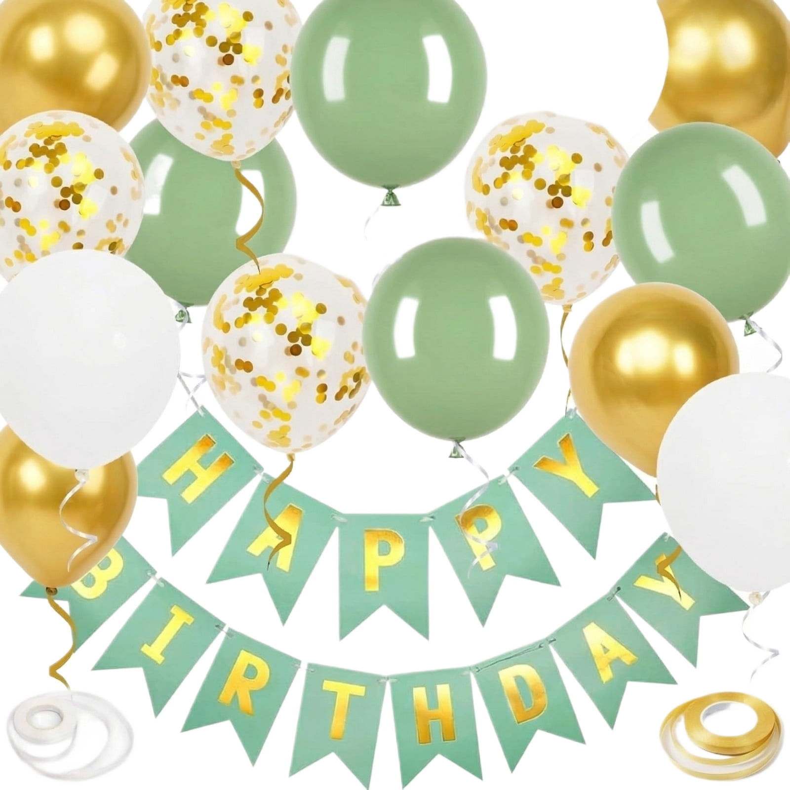 Birthday Party Decoration Set 19 Pieces with Happy Birthday Banner and ...