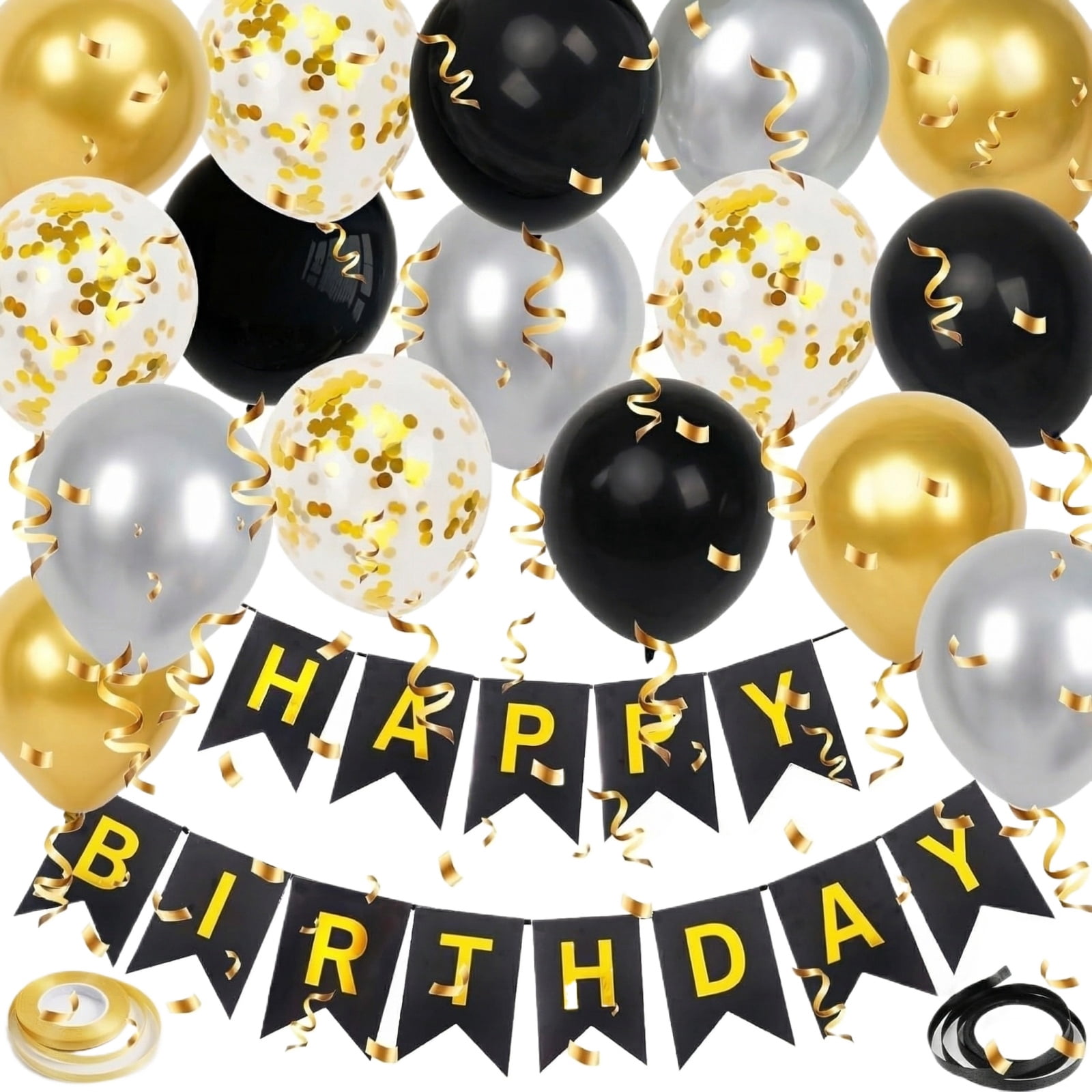 Birthday Party Decoration Set 19 Pieces with Happy Birthday Banner and ...