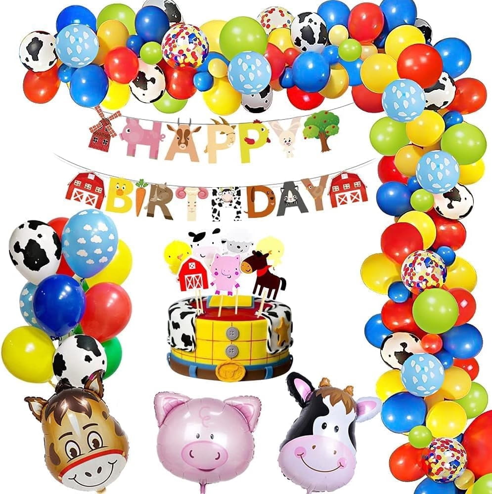 Birthday Party Decorations, Balloon Set for Boy Children with Happy ...