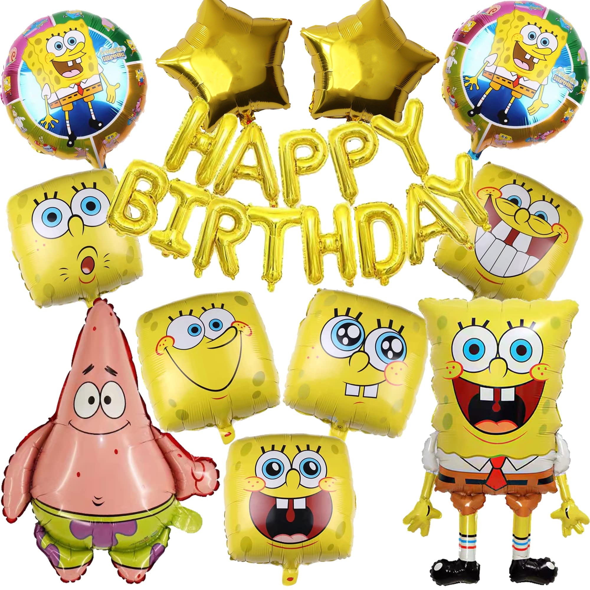 Birthday Party Decorations, Cartoon Spongebob Birthday Party Supplies ...