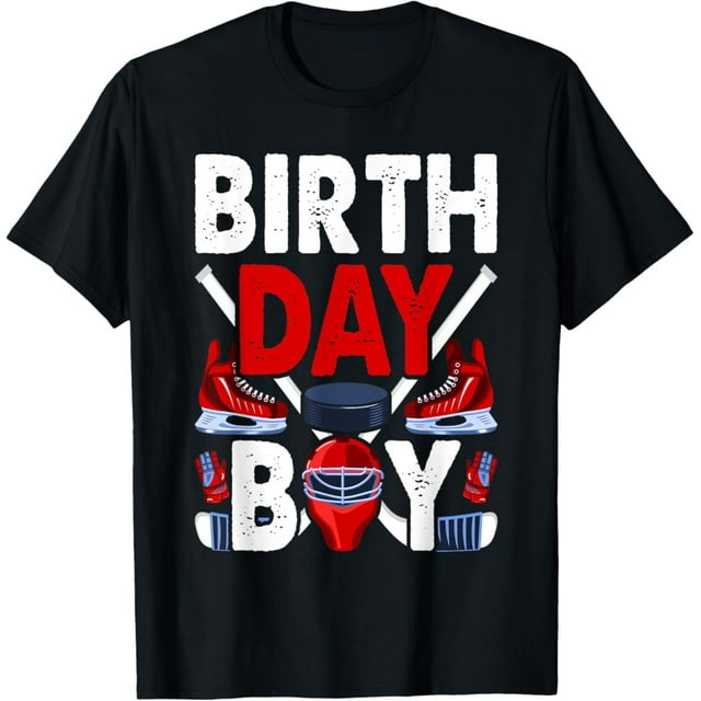 Birthday Party Decorations Hockey Winter Sports Fans Unisex T-Shirt S ...