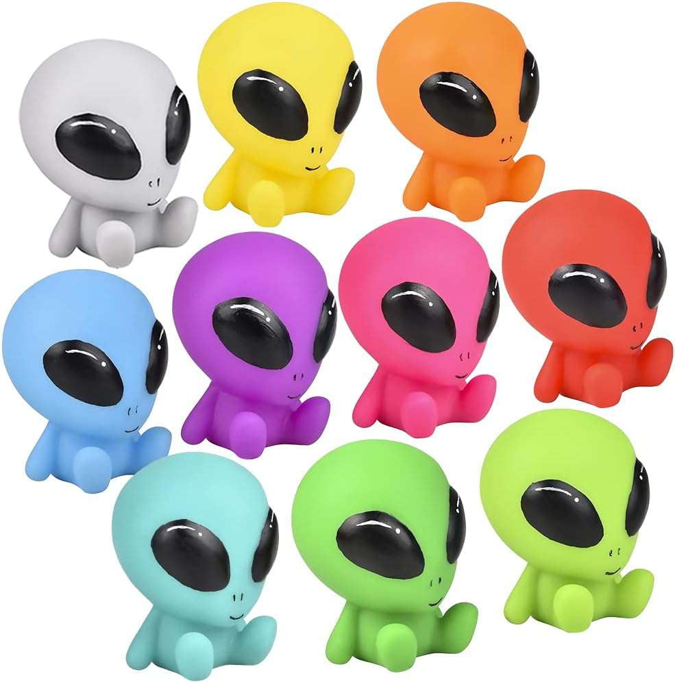 Birthday Party Favors Rubber Galactic Aliens Figure 10-Pack - Walmart.com