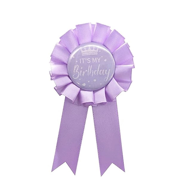 Birthday Party Girl Badge Shoulder Strap Set Rose Gold Badge Etiquette ...