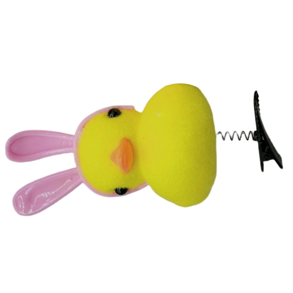 Birthday Party Hair Clip Kids Cartoon Yellow Duck Hairpin Duckbill Side ...