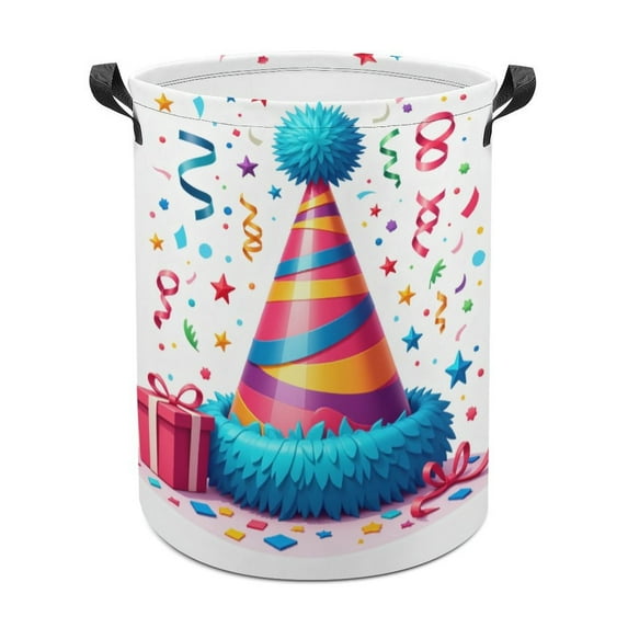 Birthday Party Hat Confetti Celebration Gift Large Dirty Clothes Hamper ...