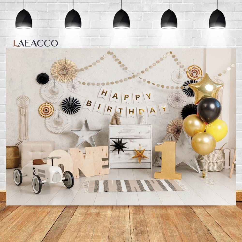 Birthday Party Interior Scene Background Balloon Toy Kids Cake Smash ...