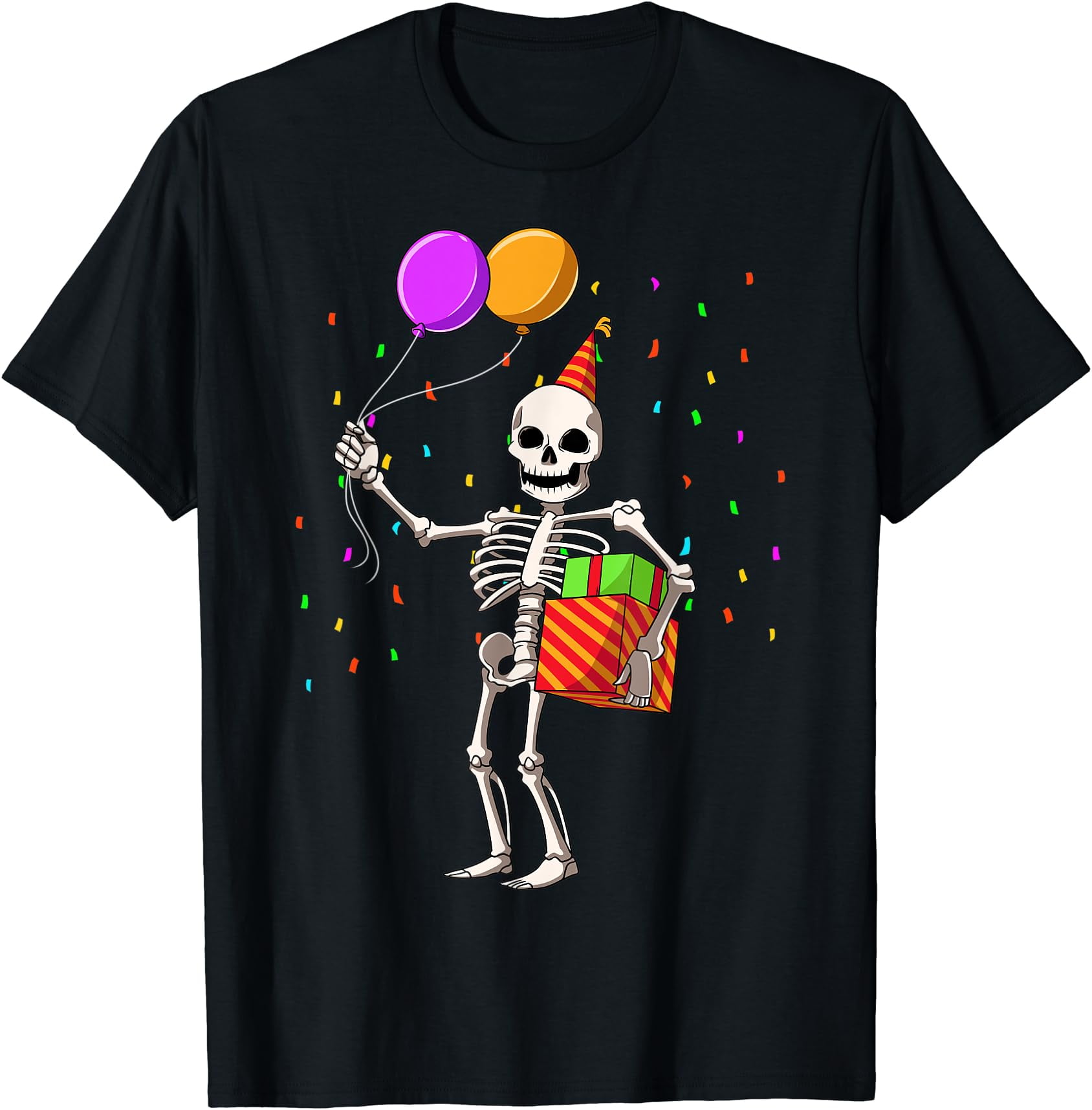 Birthday Party Outfit Skeleton Birthday Party Unisex S-5XL T-Shirt ...