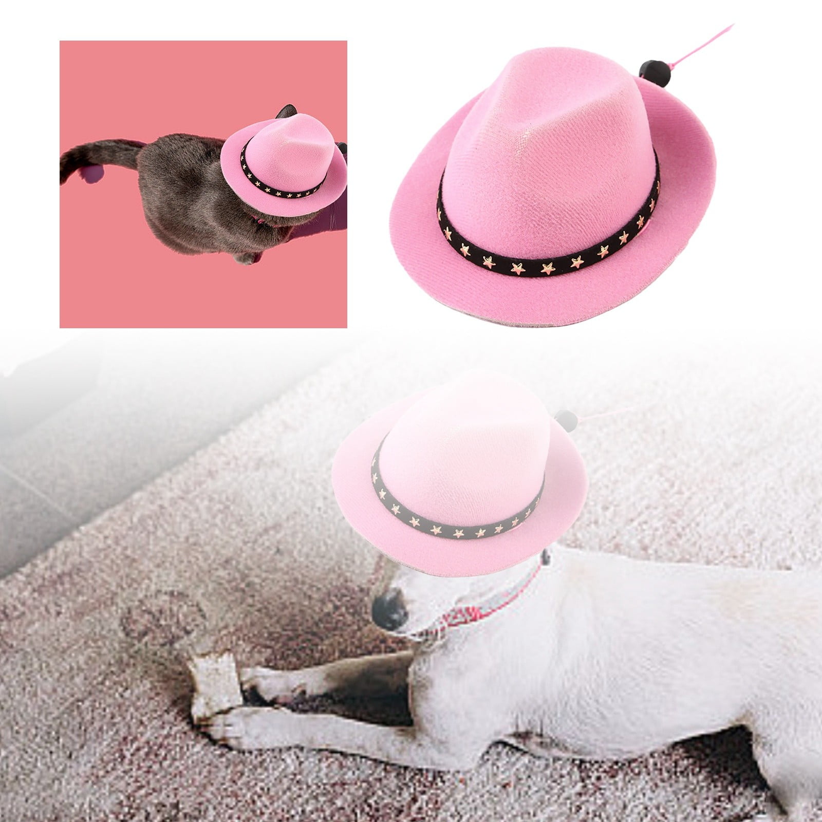 Birthday Party Pet Hat in Western Cowboy Style for Dogs and Cats ...