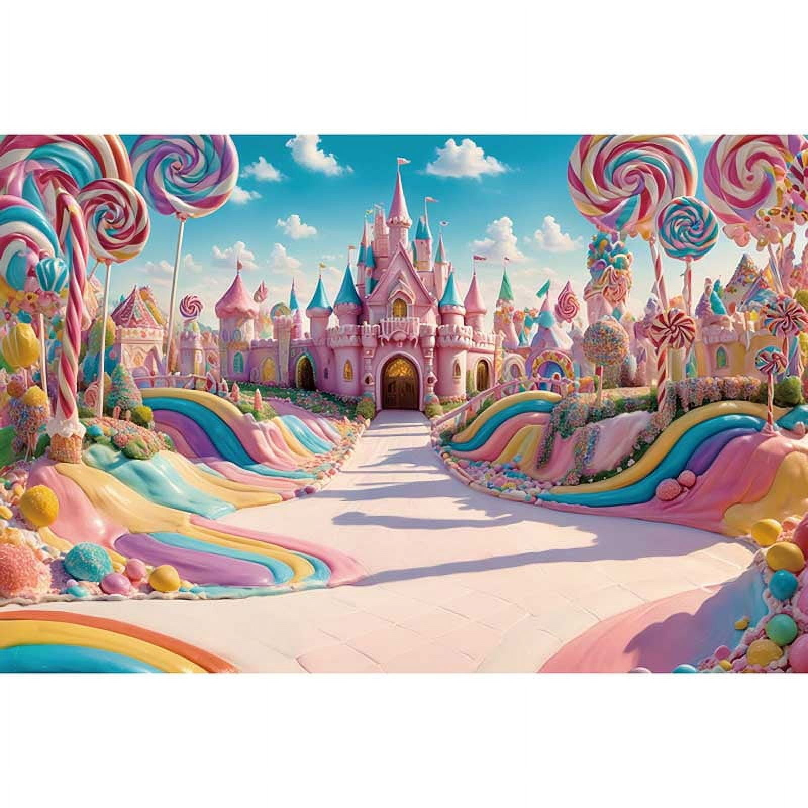 Birthday Party Photo Z Backdrop Candy Candyland Photography Background ...