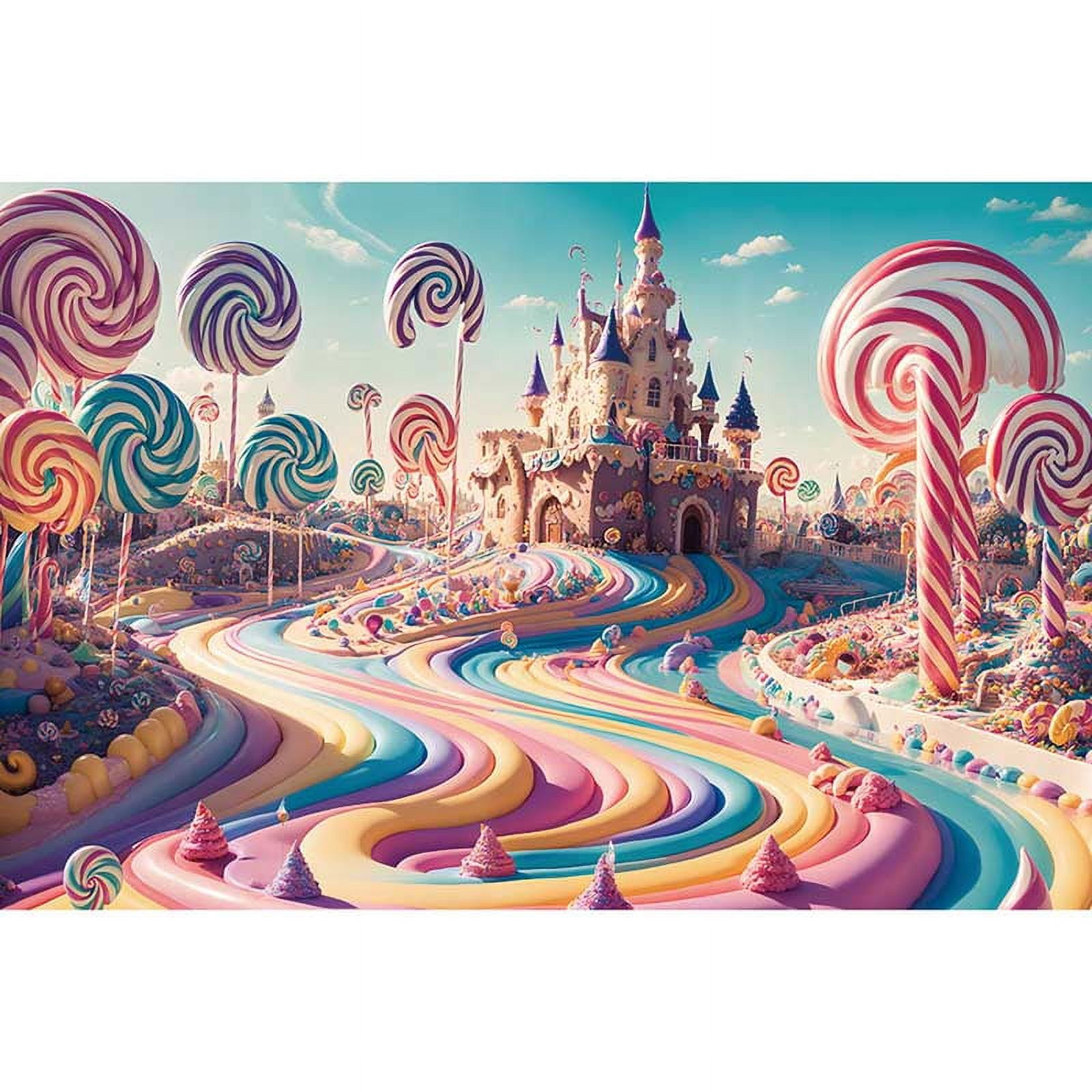 Birthday Party Photo Z Backdrop Candy Candyland Photography Background ...