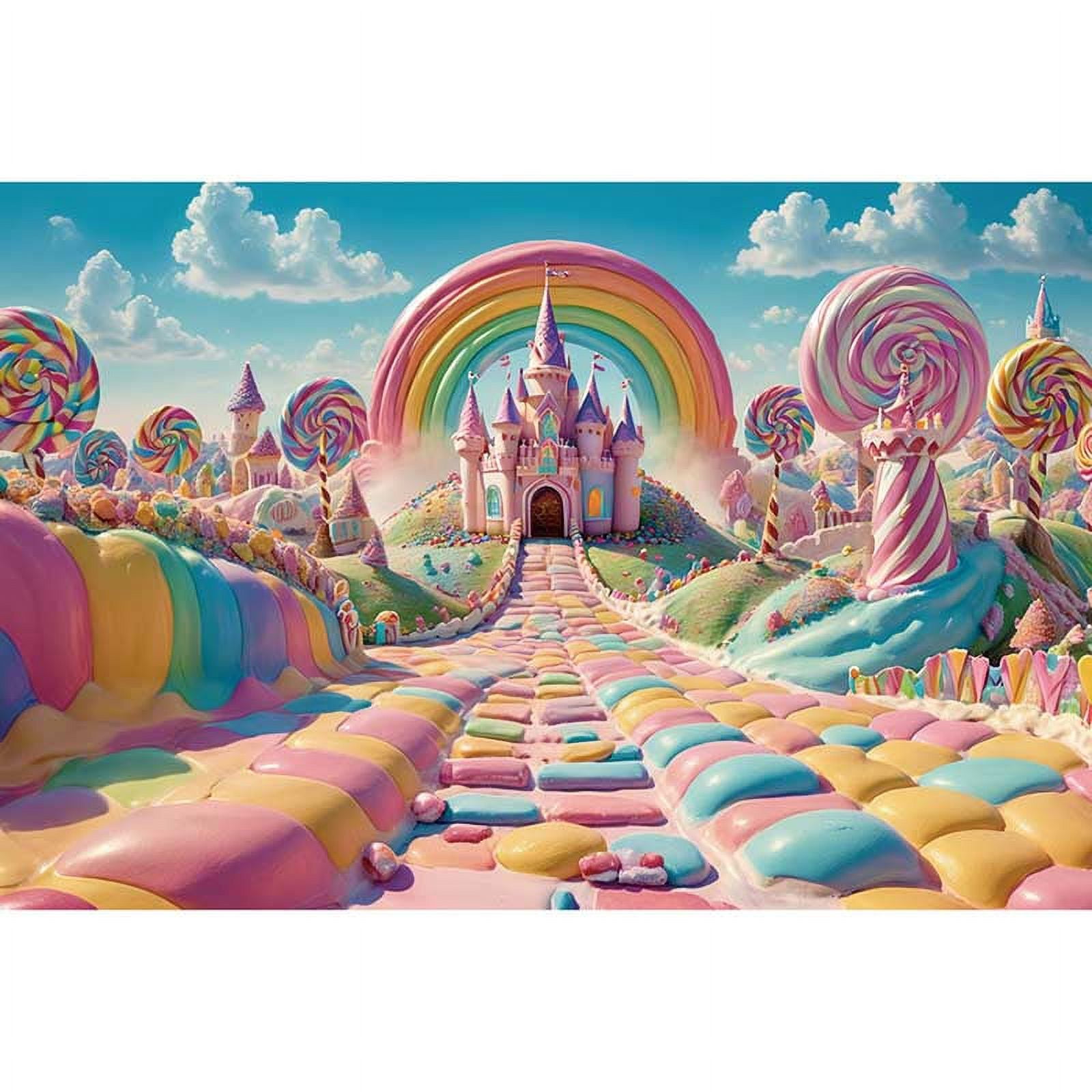 Birthday Party Photo Z Backdrop Candy Candyland Photography Background ...