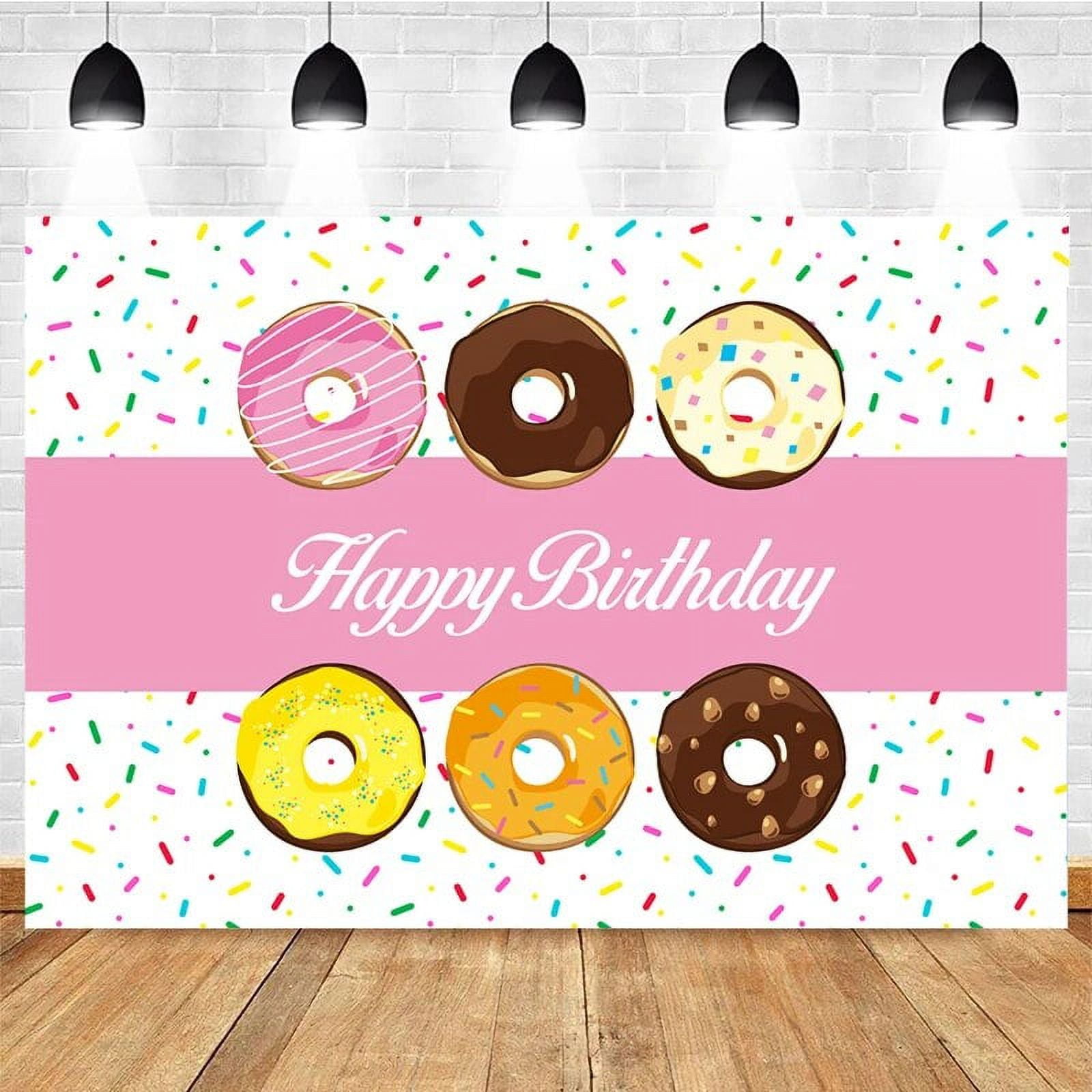 Birthday Party Photography Background Donut Decoration Cake Table Props ...
