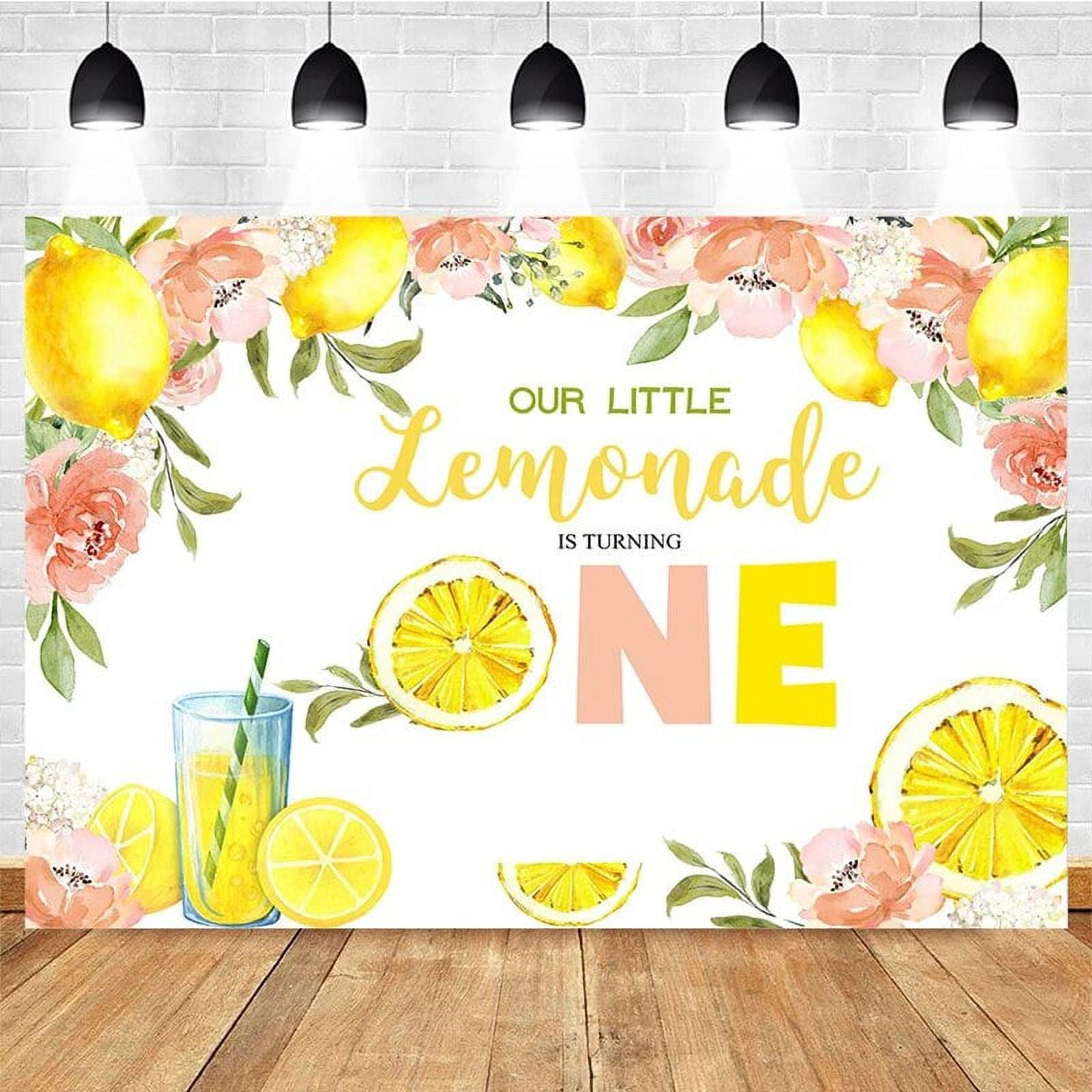 Birthday Party Photography Background Flowers Lemon Decoration Props ...