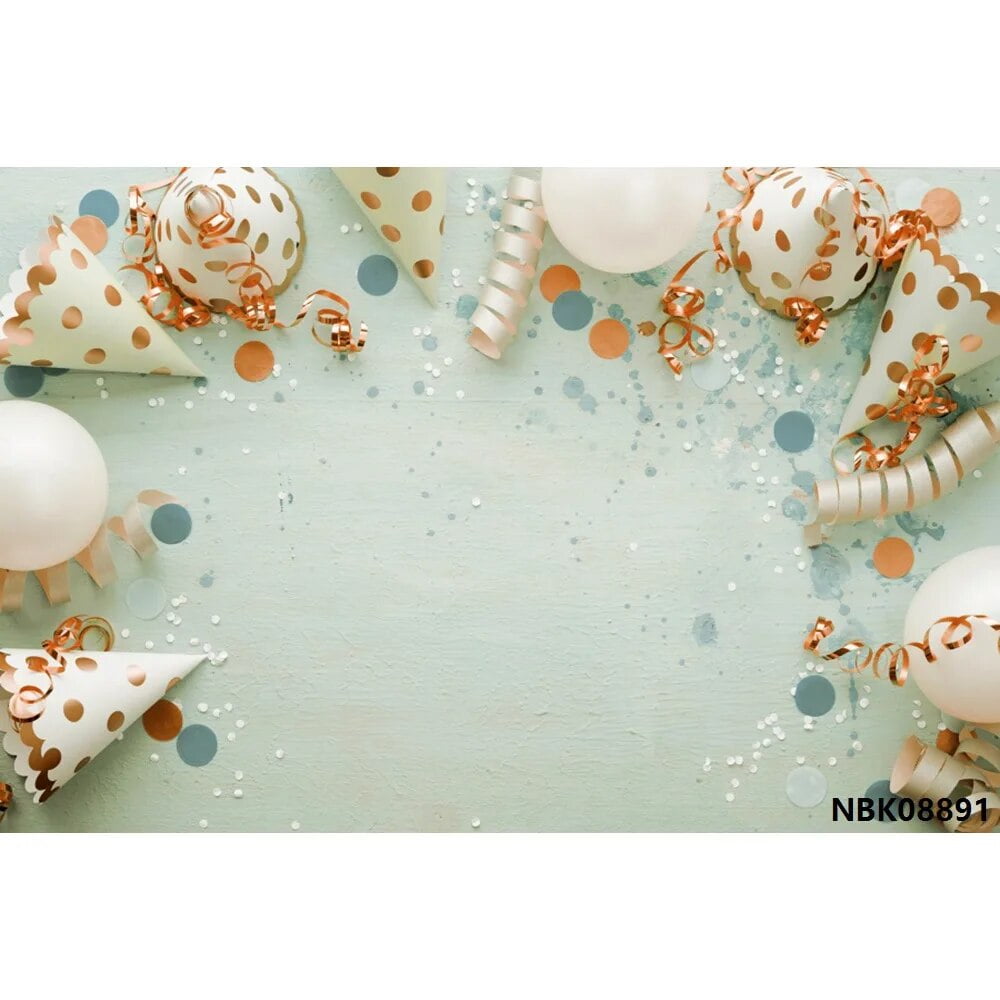 Birthday Party Photozone Colorful Balloons Ribbons Stars Photography ...