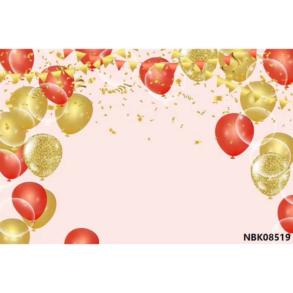 Birthday Party Photozone Colorful Balloons Ribbons Stars Photography ...