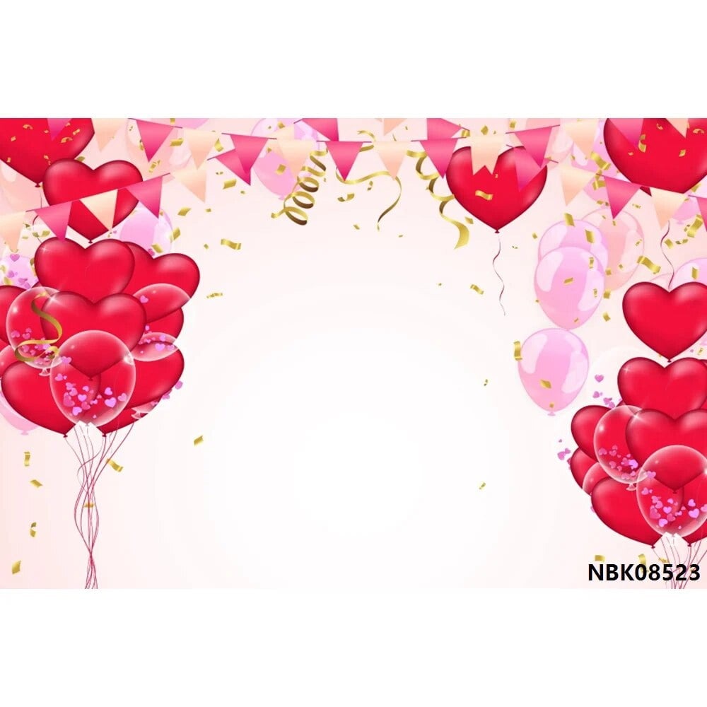 Birthday Party Photozone Colorful Balloons Ribbons Stars Photography ...