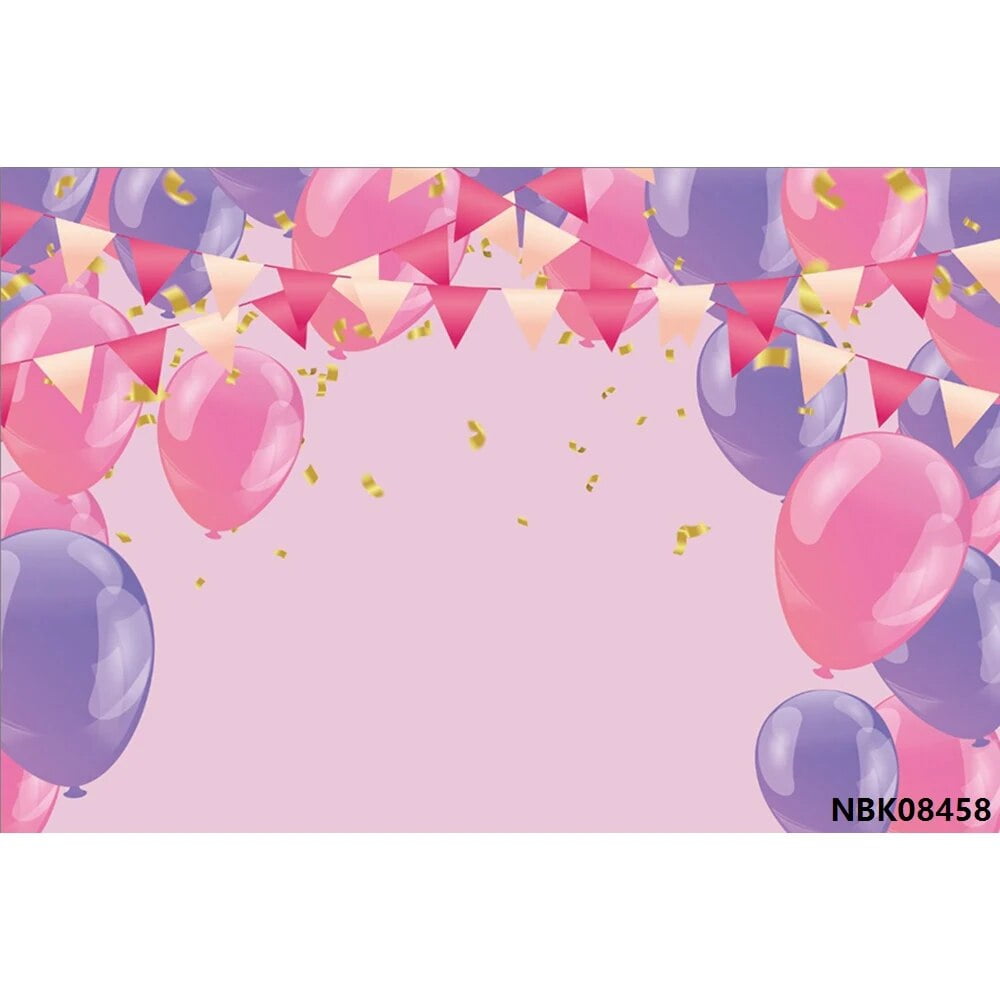 Birthday Party Photozone Colorful Balloons Ribbons Stars Photography ...