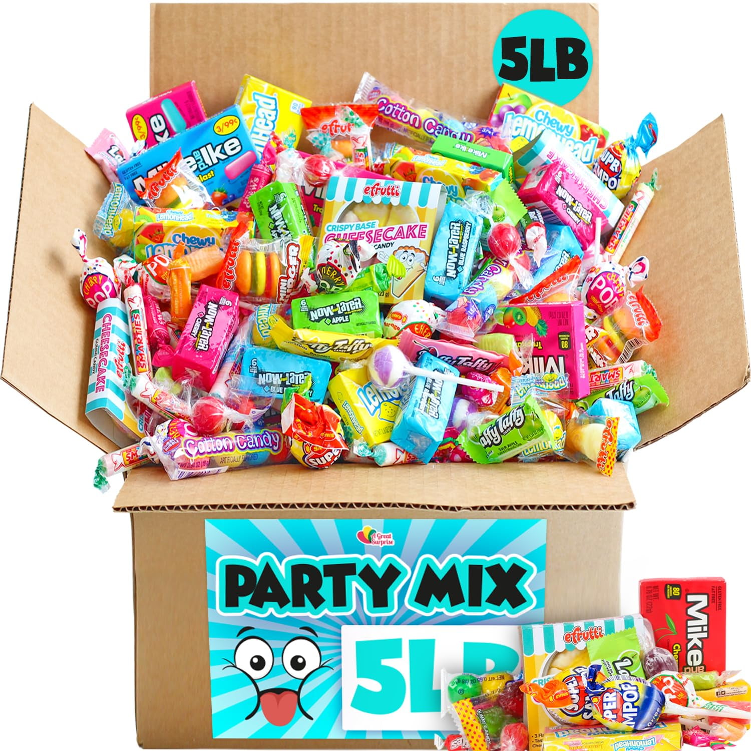 Birthday Party Pinata Candy Mix - 5 Pounds - Big Bulk Birthday Candies ...