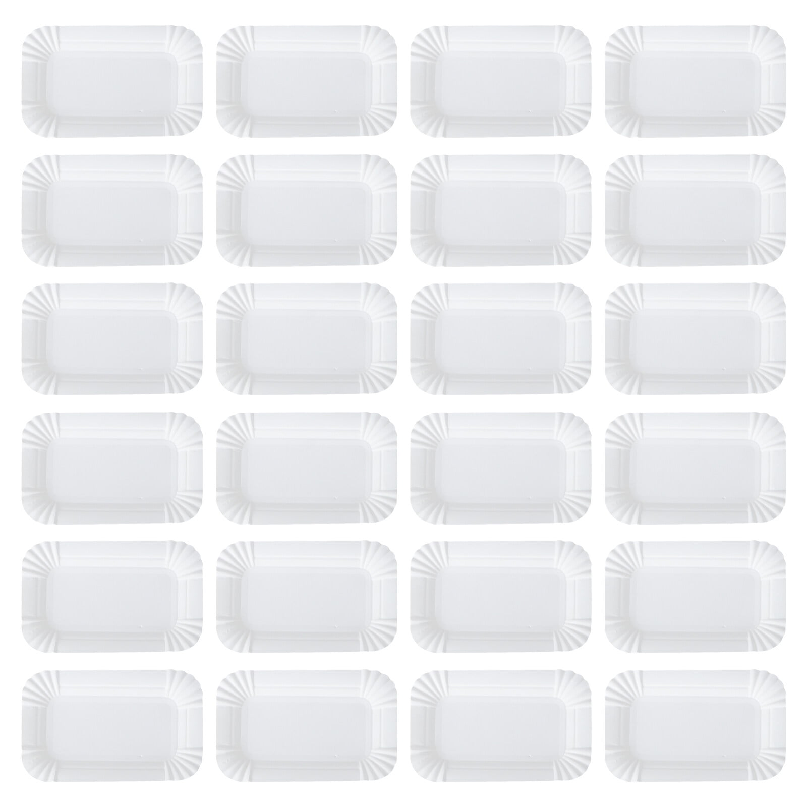 Foxnovo 100PCS Birthday Plates White Environmentally Friendly Material ...