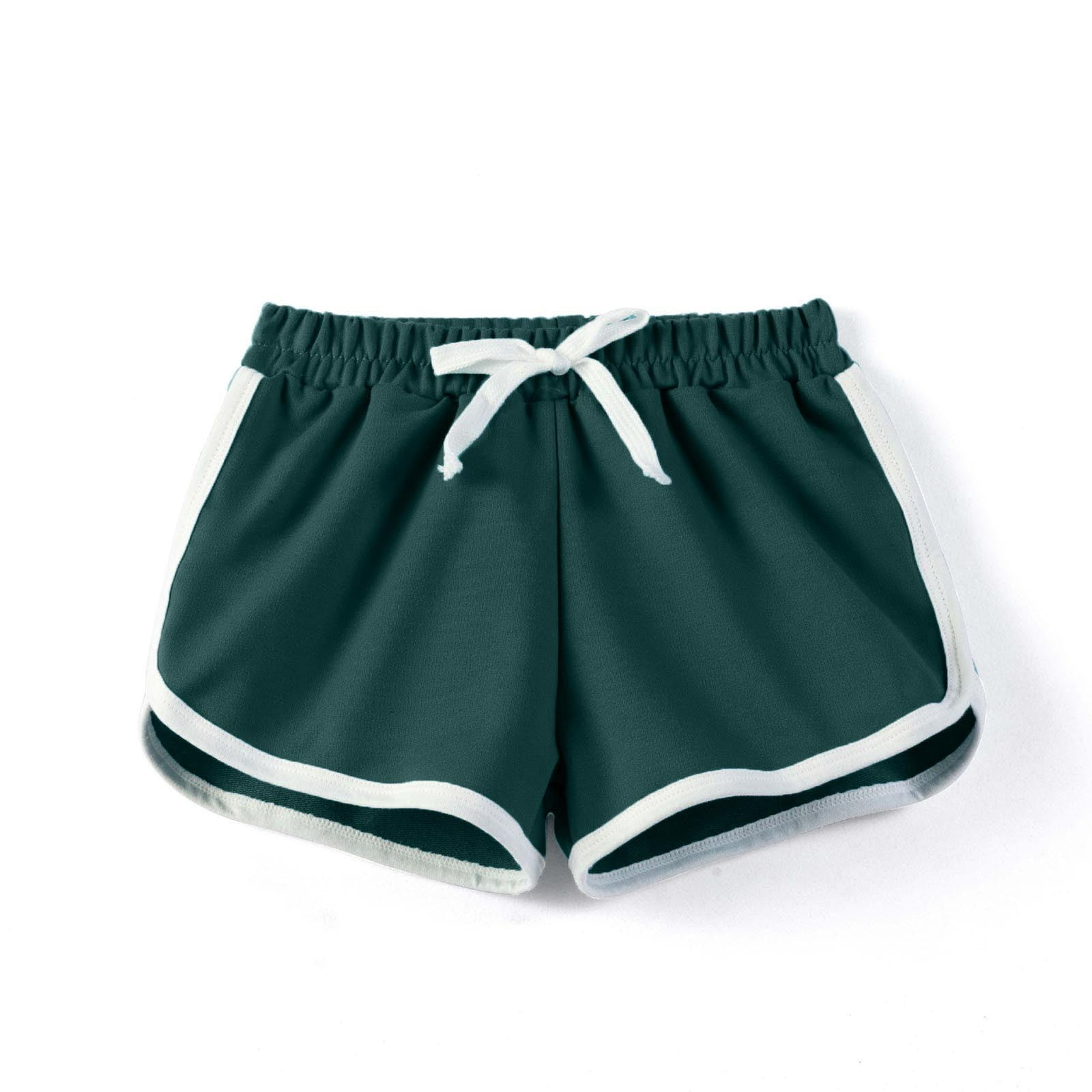 Birthday Party Shorts for Girls, Solid Color Casual Sports Pants with ...