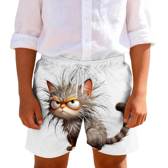 Birthday Party Shorts for Kids, Solid Color or Cute Print, Breathable ...