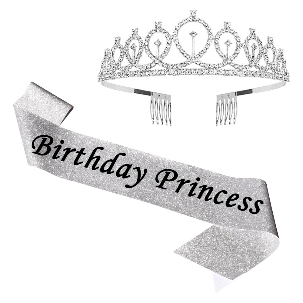 Birthday Party Shoulder Strap Set birthday girl Etiquette Strap Crown ...