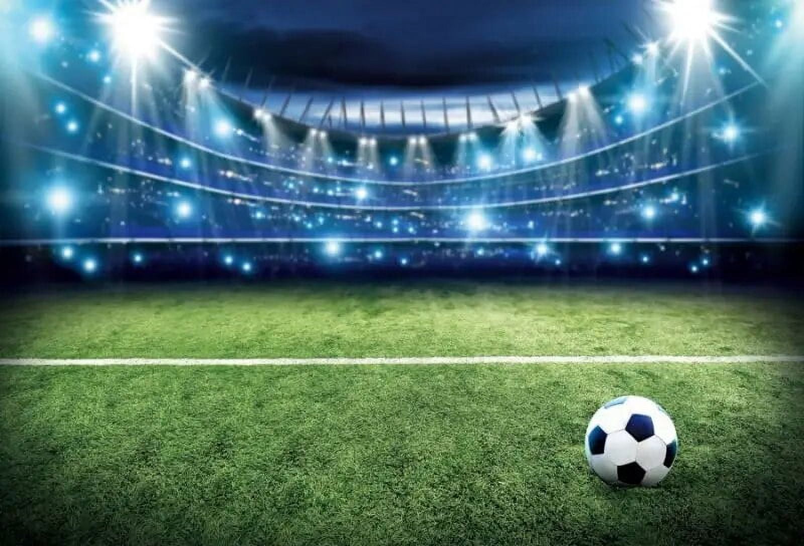 Birthday Photocall Backgrounds Football Soccer Field Grassland Stadium ...