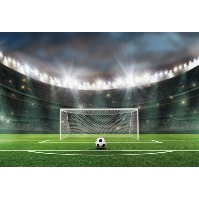 Birthday Photocall Backgrounds Football Soccer Field Grassland Stadium ...