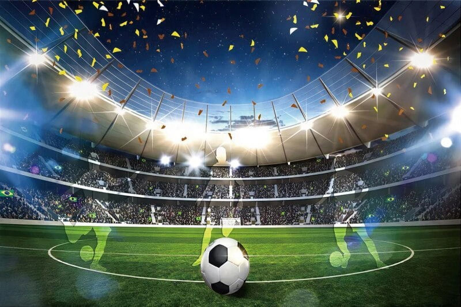 Birthday Photocall Backgrounds Football Soccer Field Grassland Stadium ...