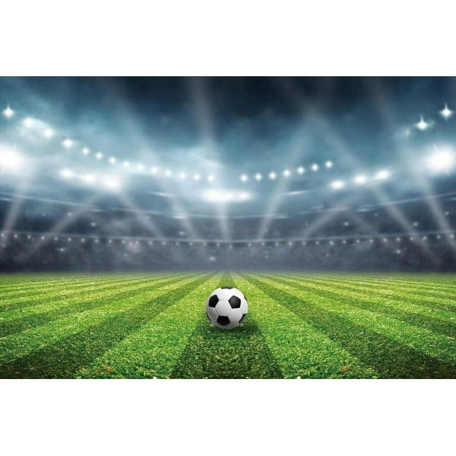 Birthday Photocall Backgrounds Football Soccer Field Grassland Stadium ...