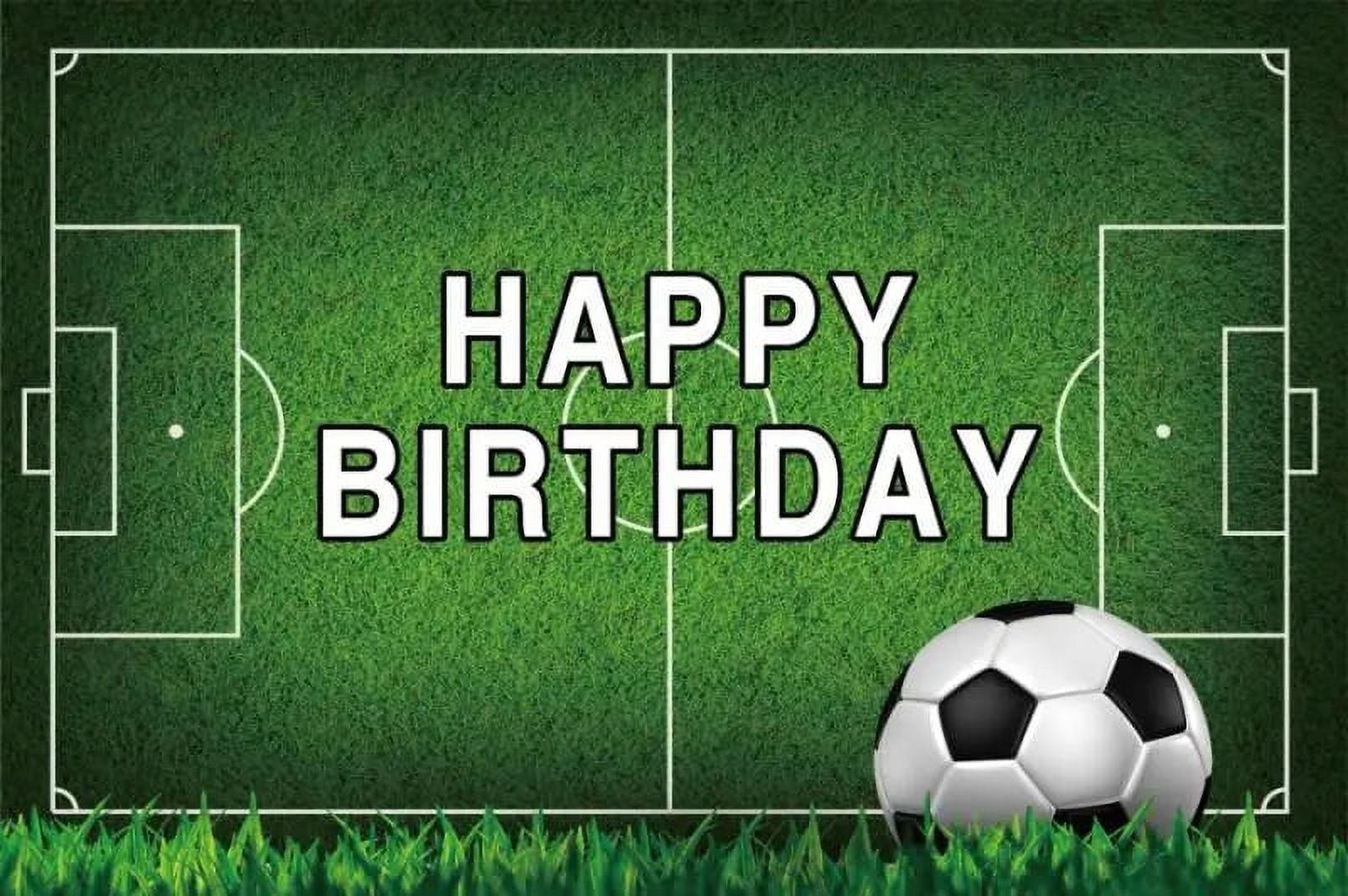 Birthday Photocall Backgrounds Football Soccer Field Grassland Stadium ...